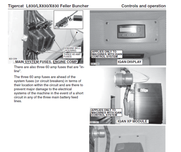 TIGERCAT L830 LX830 X830 FELLER BUNCHER OPERATOR'S MANUAL - PDF ...