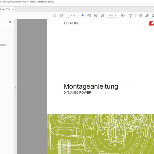 CLAAS TORION DYNAMIC POWER Montageanleitung - HeyDownloads - Manual ...