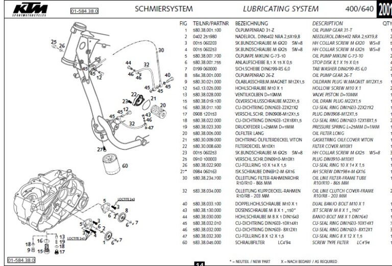 KTM 400 640 LC4-E 640 LC4-E Supermoto 640 LC4 Adventure 640 Duke Engine ...