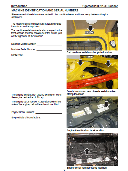 Tigercat 610E 615E SKIDDER OPERATOR'S MANUAL - PDF DOWNLOAD ...
