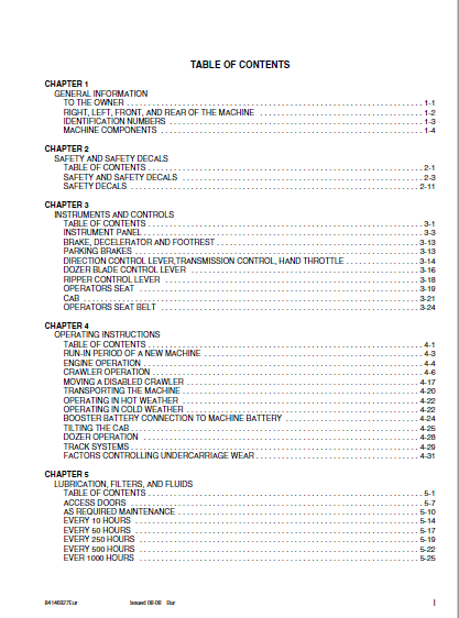 Case 1150K Tier 3 Crawler Dozer Operator's Manual 84146927 - PDF ...