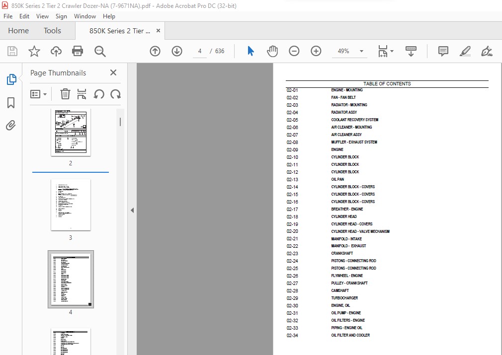Case 850K Series 2 Crawler Tier 2 Parts Catalog Manual - PDF DOWNLOAD