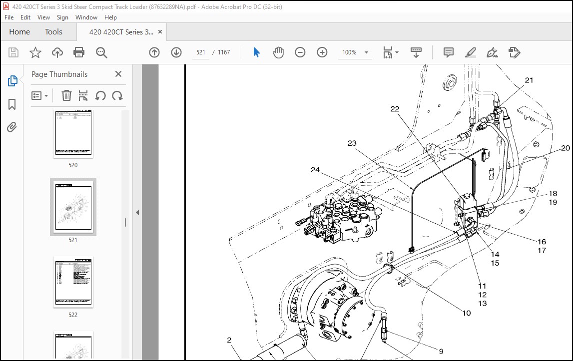 Case 420 420CT Skid Steer Tier 3 Parts Catalog Manual - PDF DOWNLOAD ...
