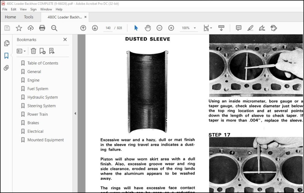Case 480C Loader Backhoe Service Manual 7-43650 – PDF DOWNLOAD ...