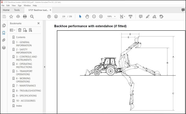 Case 570T Backhoe Loader Operator’s Manual 48062360 – PDF DOWNLOAD ...