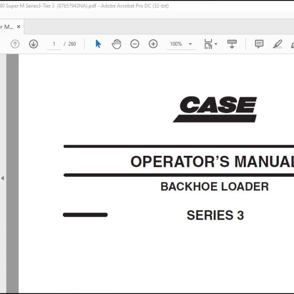 Case 580M 580 Super M 580 Super M+ 590 Super M 590 Super M Series 3 ...