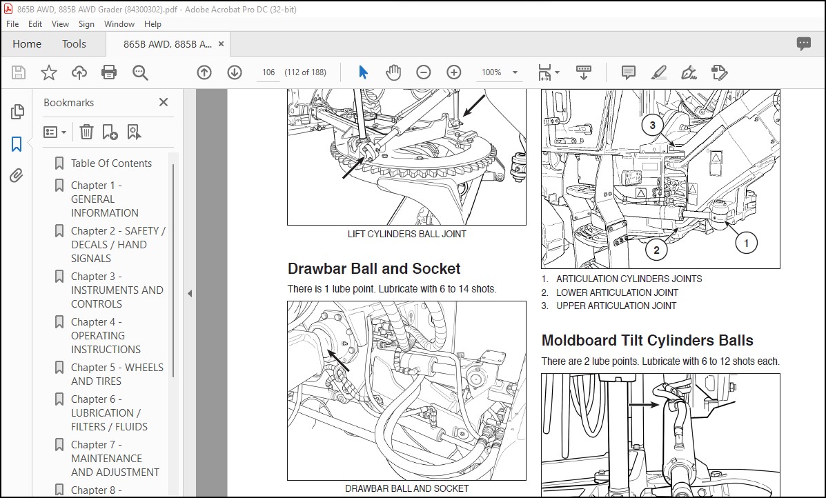 Case 865B AWD 885B AWD Grader Operator's Manual 84300302 - PDF DOWNLOAD ...