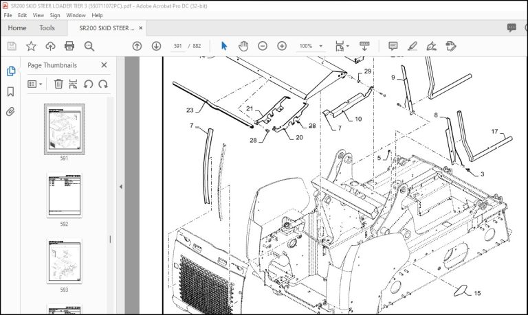 Case SR220 Skid Steer Loader Parts Catalog Manual – PDF DOWNLOAD ...