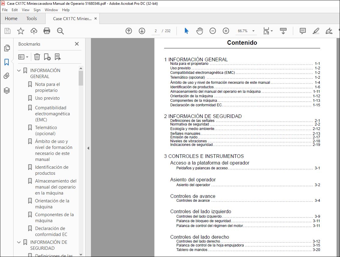Case CX17C Miniexcavadora Manual de Operario 51680346 - PDF DOWNLOAD
