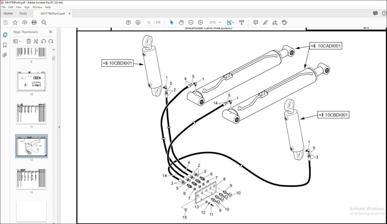 Manitou MHT 780 Evolution E3-Serie 2 Parts Catalogue Manual - PDF ...