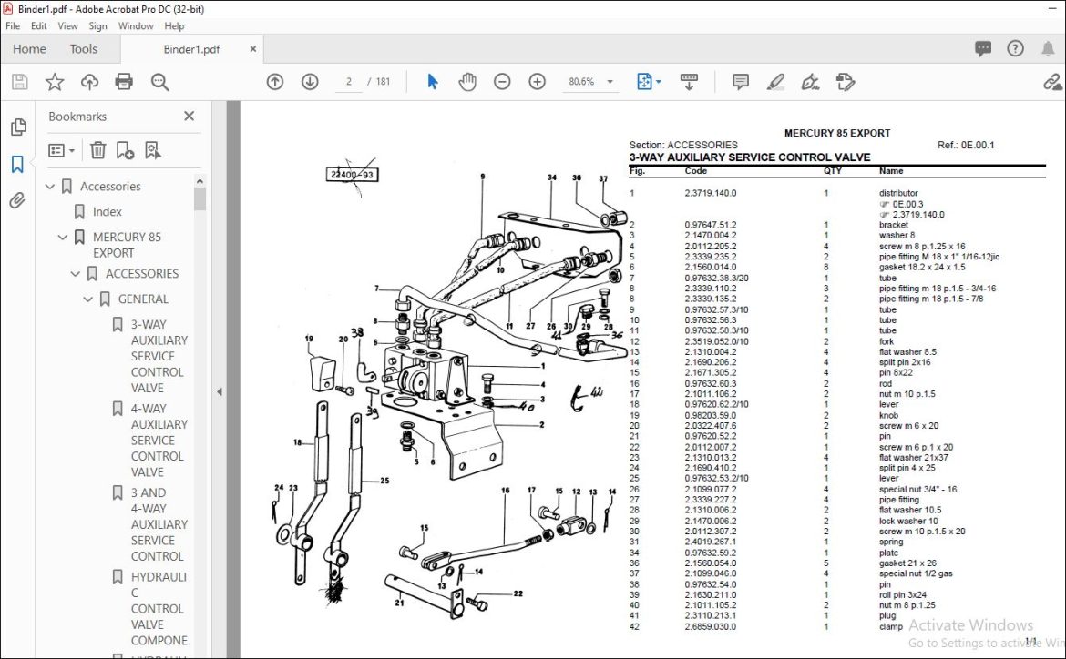 Same Tractor MERCURY 85 EXPORT Parts Catalog Manual - PDF DOWNLOAD ...