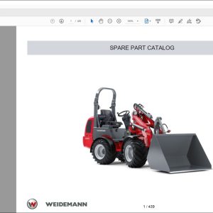 Wacker Neuson 1250CX35 Weidemann Wheel Loader SPARE PART CATALOG Manual ...