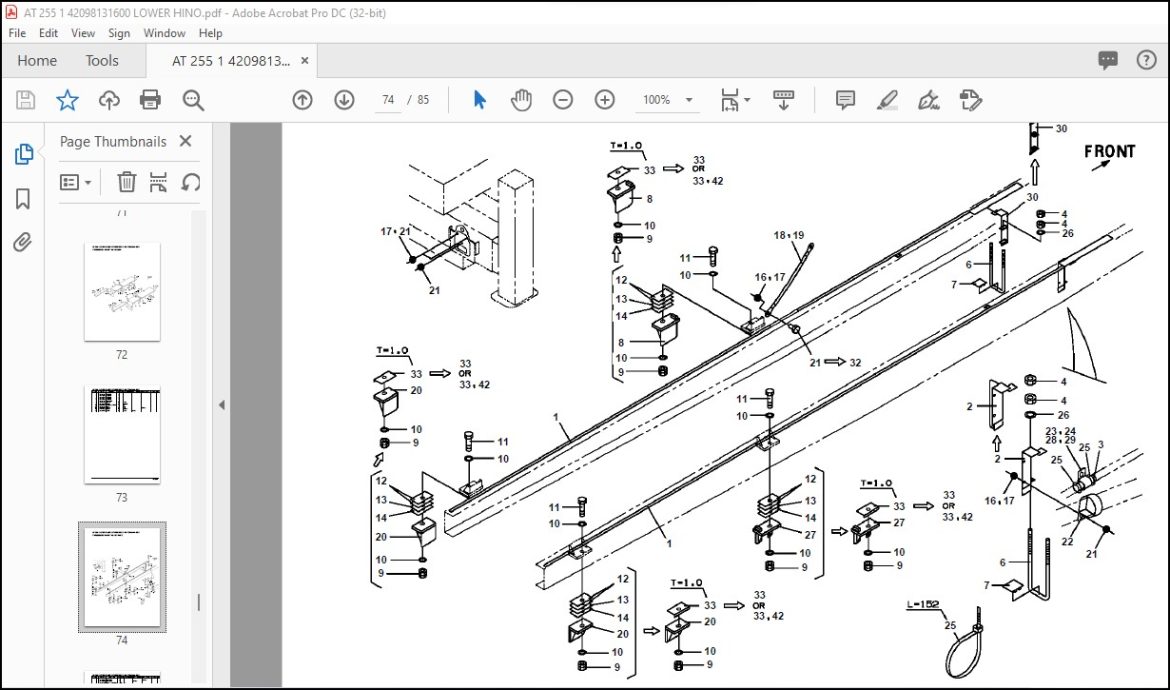 Tadano Crane AT-255-1 42098131600 LOWER,HINO SKG-FC9JGAA-SKD Spare ...