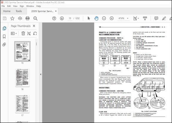 2005 Dodge-Mercedes Sprinter Service Manual - PDF DOWNLOAD