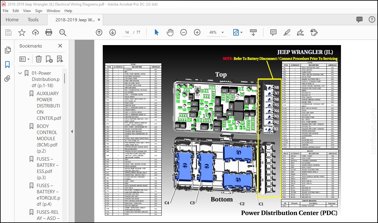 2018-2019 Jeep Wrangler (JL) Electrical Wiring Diagram Manual - PDF ... 2018-2019 Jeep Wrangler (JL) Electrical Wiring Diagram Manual - PDF ...