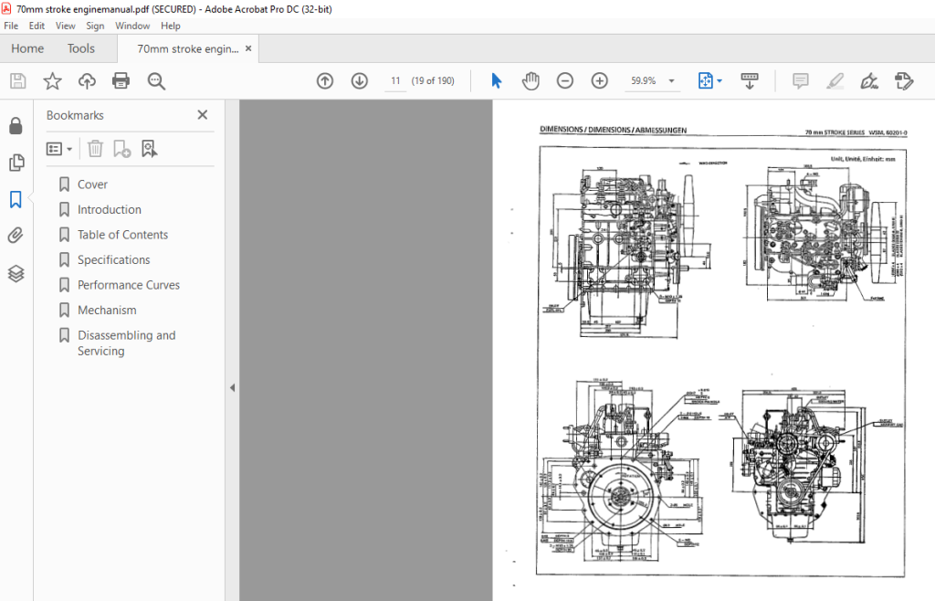 Kubota 70mm Stroke Series Diesel Engine Workshop Manual - PDF DOWNLOAD ...