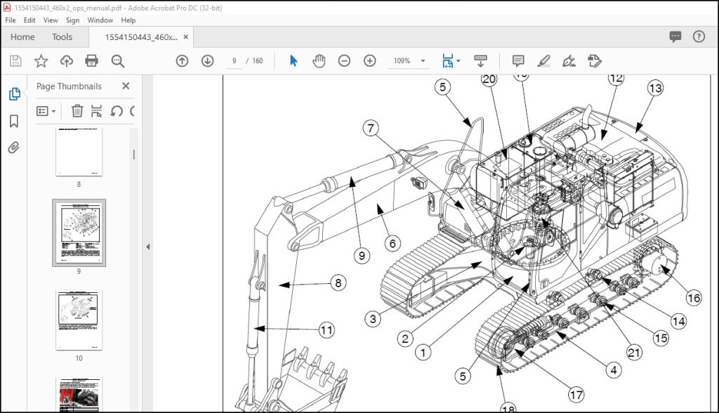 Linkbelt 460 X2 EXCAVATRICE HYDRAULIQUE MANUEL D’UTILISATION 2109 - PDF ...