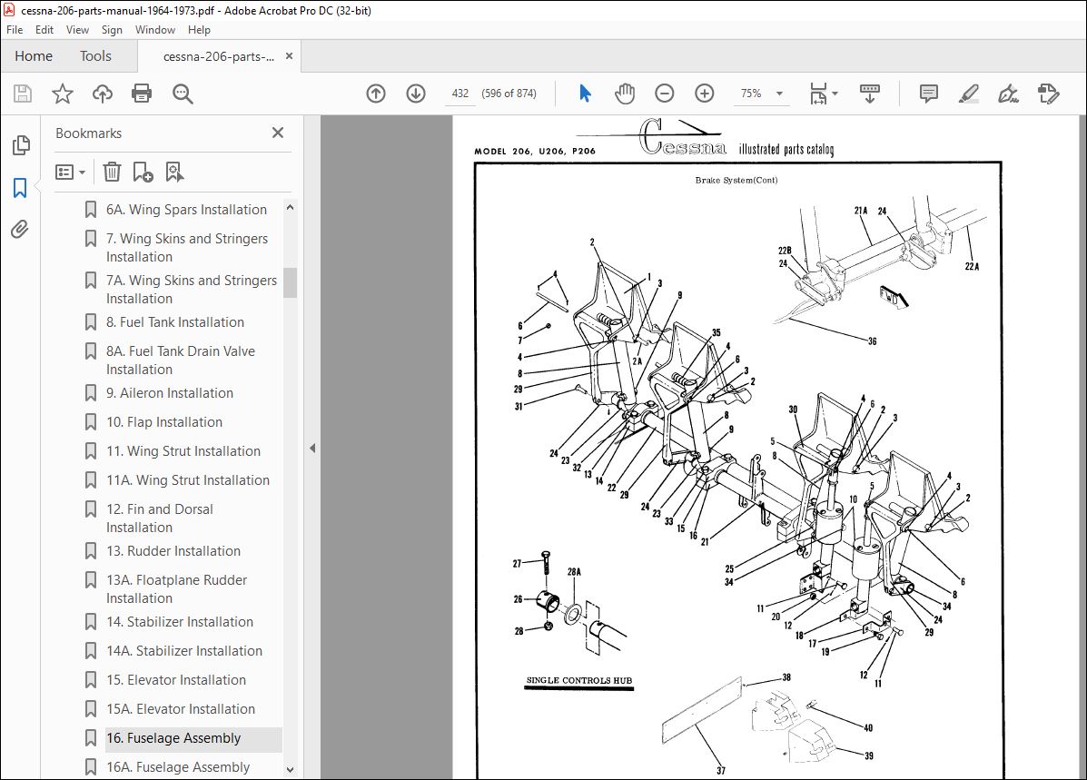 1964-1973 Cessna 206 Series Parts Catalog Manual – PDF DOWNLOAD ...