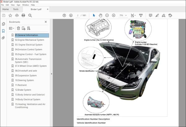 2015 Hyundai Genesis 5.0 GDI Workshop Manual – PDF DOWNLOAD ...
