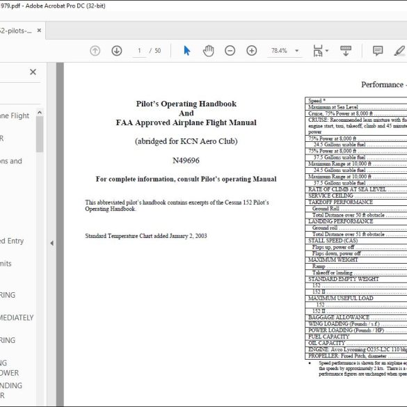 Cessna 152 Pilot’s Operating Handbook - HeyDownloads - Manual Downloads