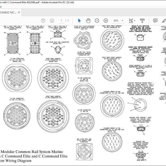 Cummins QSK60 CM850 Modular Common Rail System Marine Propulsion with C ...