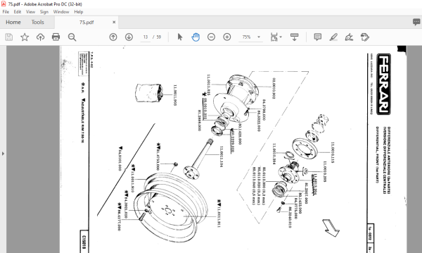 Ferrari 75 Parts Catalog Manual - PDF DOWNLOAD - HeyDownloads - Manual ...
