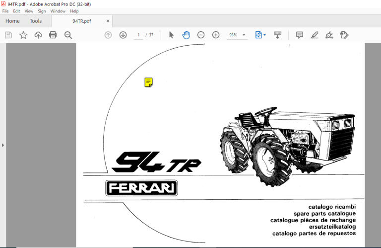 Ferrari 94 TR Spare Parts Catalogue Manual – PDF DOWNLOAD ...
