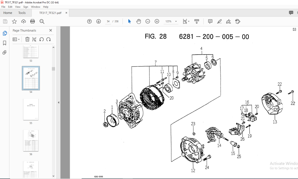 Iseki Tractor TF317 & TF321 Parts Catalogue Manual – PDF DOWNLOAD ...