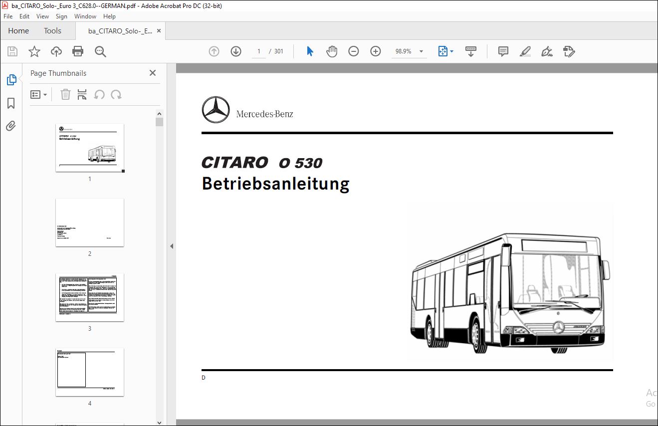 Mercedes Benz Betriebsanleitung Pdf