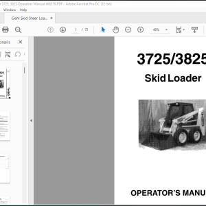 Gehl 3725 3825 Skid Loader Operator's Manual - HeyDownloads - Manual ...