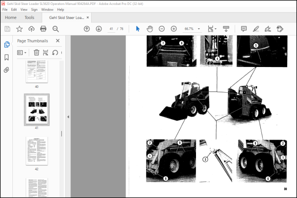 Gehl SL5620 Skid Loader Operator’s Manual 904264 – PDF DOWNLOAD ...
