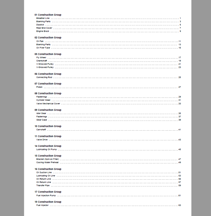 GEHL Heavy Equipment Diesel Engine 2022 PDF Parts Manual COMPLETE SET ...