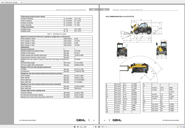 Gehl Heavy Equipment Telehandler 2022 Service Manual - PDF DOWNLOAD