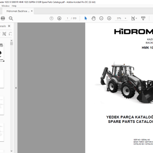 Hidromek Excavator HMK 140LC-3 Mitsubishi Engine Parts Catalogue Manual ...