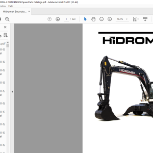 Hidromek Excavator HMK 140LC-3 Mitsubishi Engine Parts Catalogue Manual ...