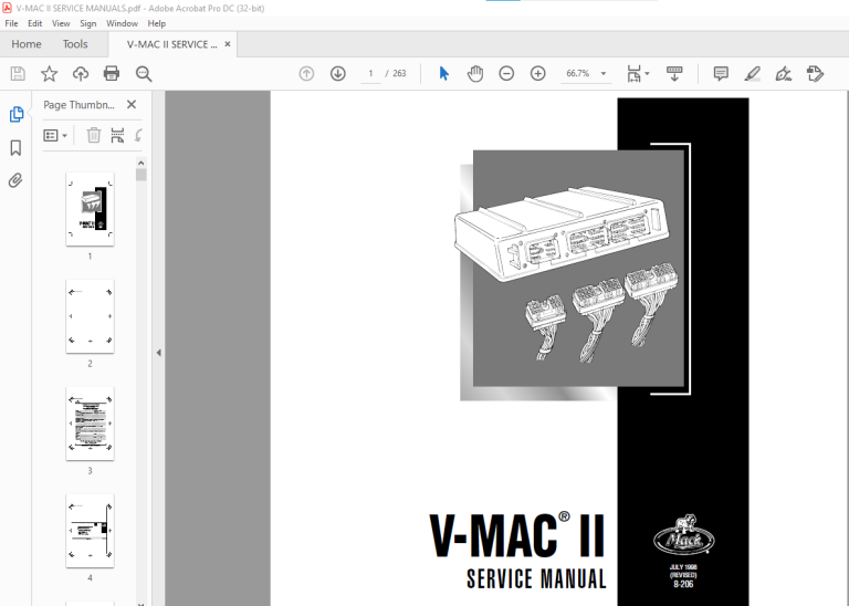 Mack Truck V-MAC® II Service Manual(8-206) – PDF DOWNLOAD ...