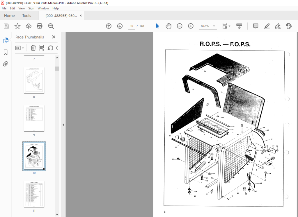 Mustang Skid Steer Loader 930A E-Series Parts Manual(000-48895B) – PDF ...