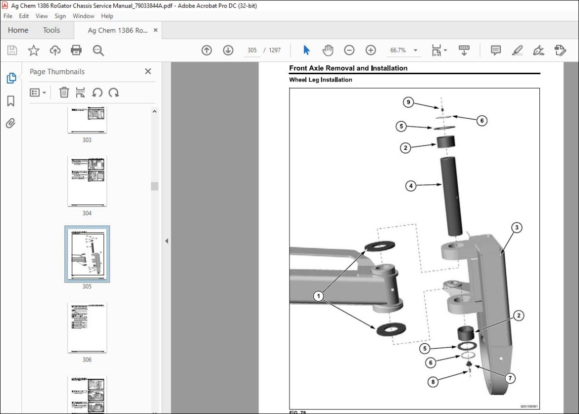 Ag Chem 1386 RoGator Chassis Service Manual_79033844A – PDF DOWNLOAD ...