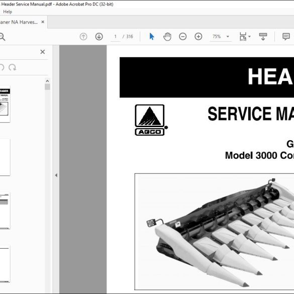 Gleaner NA Harvesting 3000 Corn Header Service Manual - HeyDownloads ...