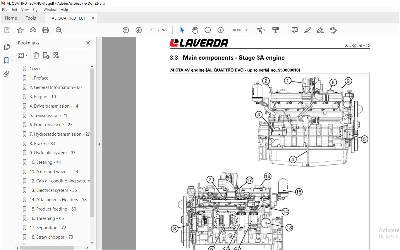 Laverda EU Harvesting AL QUATTRO TECHNO AL QUATTRO EVO Combines ...