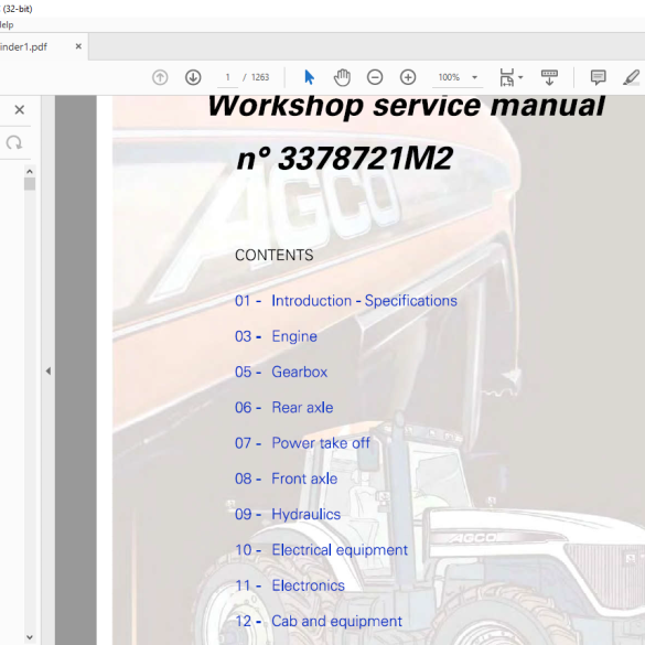 AGCO NA DTA Workshop Service Manual - HeyDownloads - Manual Downloads