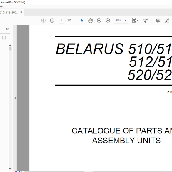 Belarus Agricutural Tractor Parts Catalog DVD Complete Set - PDF DOWNLOAD