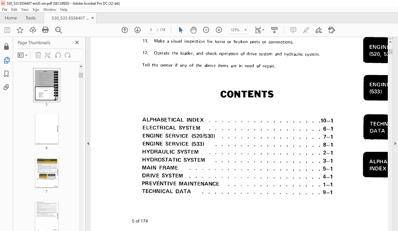 Bobcat 520 530 533 Loader Service Manual 6556407 (6-12) - PDF DOWNLOAD ...