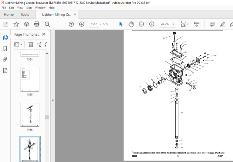 Liebherr Hydraulic excavator R9350 Service manual – PDF DOWNLOAD ...