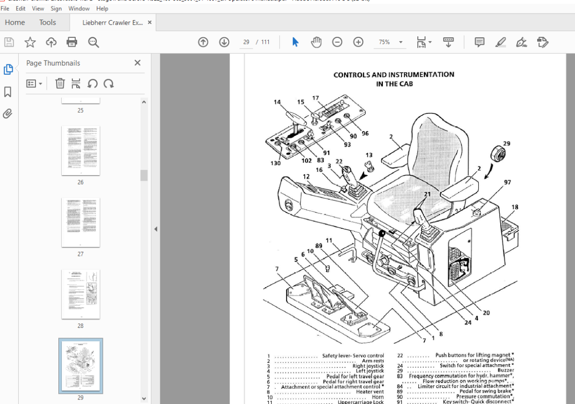 Liebherr R 922 Litronic Operation and Maintenance Manual – PDF DOWNLOAD ...