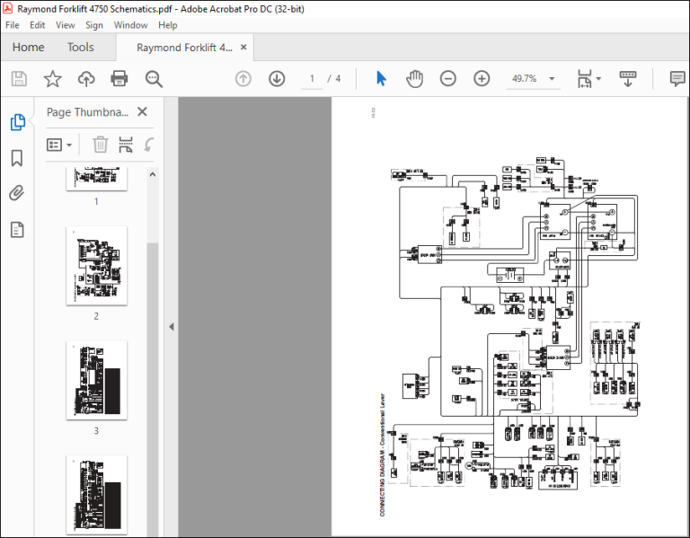 Raymond Forklift 4750 Schematics manual - PDF DOWNLOAD - HeyDownloads ...