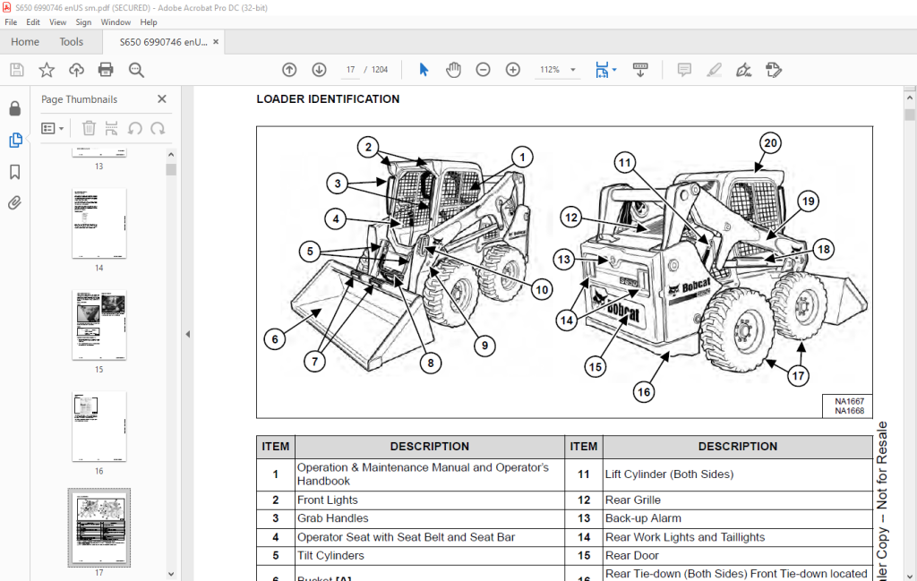 Bobcat S650 Skid-Steer Loader Service Manual 6990746 – PDF DOWNLOAD ...
