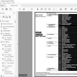 2005 NISSAN ARMADA TA60 Series Service Manual PDF DOWNLOAD ...