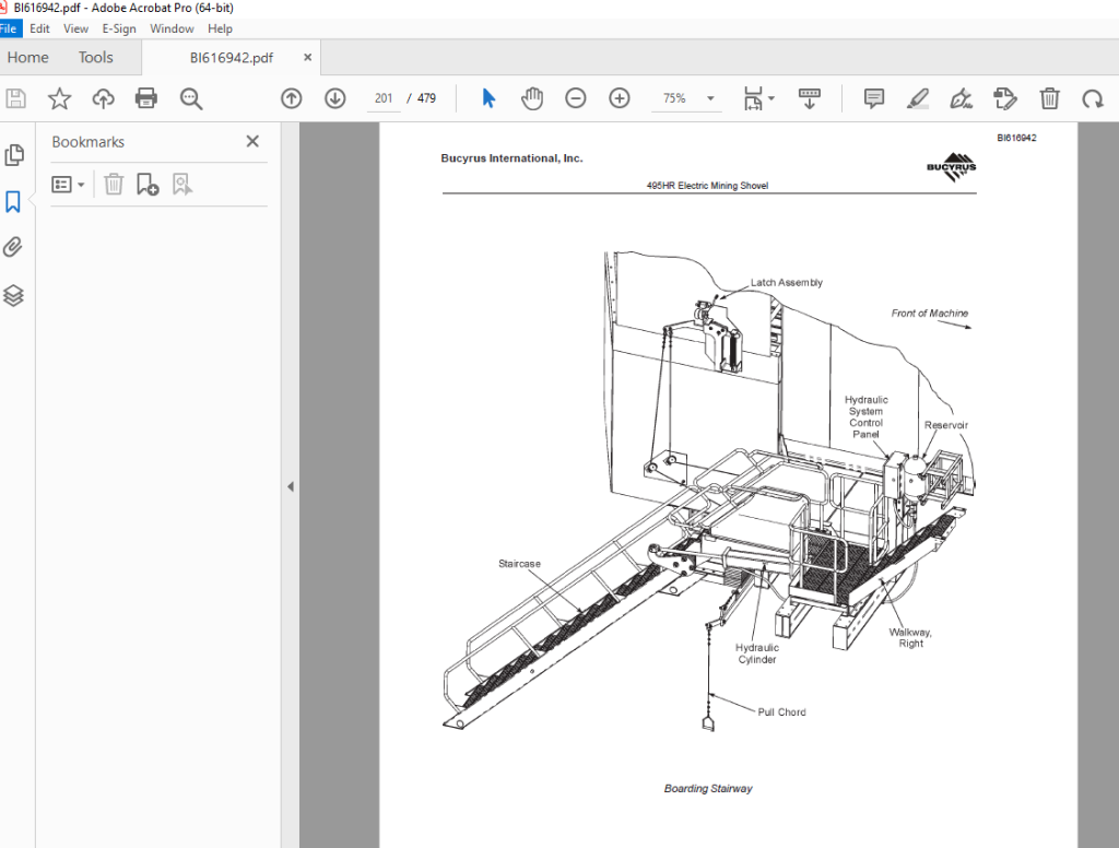 CAT BUCYRUS 495HR MINING SHOVEL MAINTENANCE & OPERATION MANUAL - PDF ...