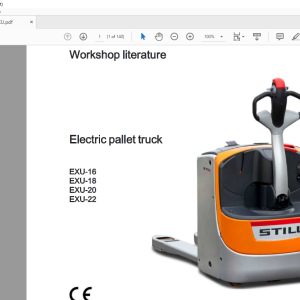 STILL STED Electric Pallet Truck EXU-16 EXU-18 EXU-20 EXU-22 Workshop ...